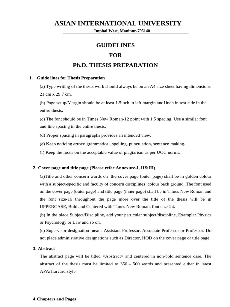 Thesis Format Management | PDF | Thesis | Writing