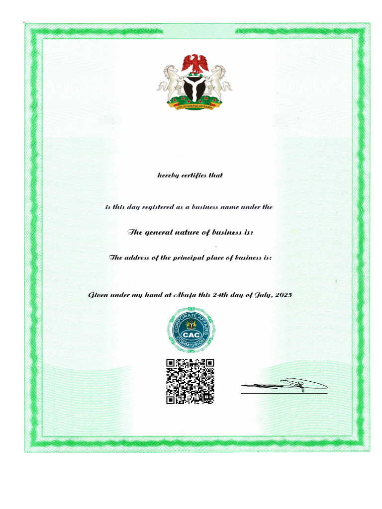 TG.OD Medical Enterprises Registration | PDF