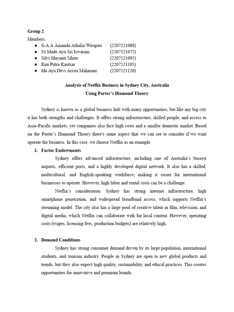 Group 2 - International Business Assignment | PDF | Netflix | Streaming ...