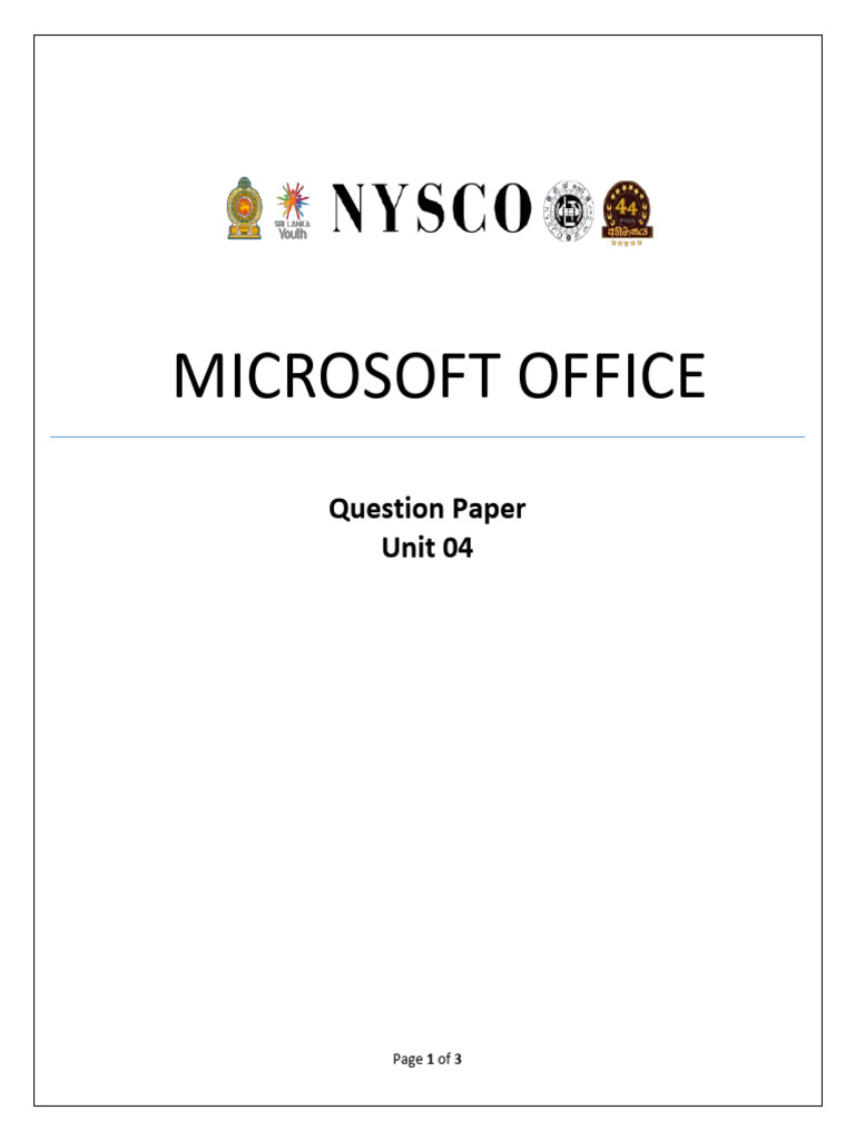 IT B 03 - Computer Hardware Question Paper Part 02 | PDF