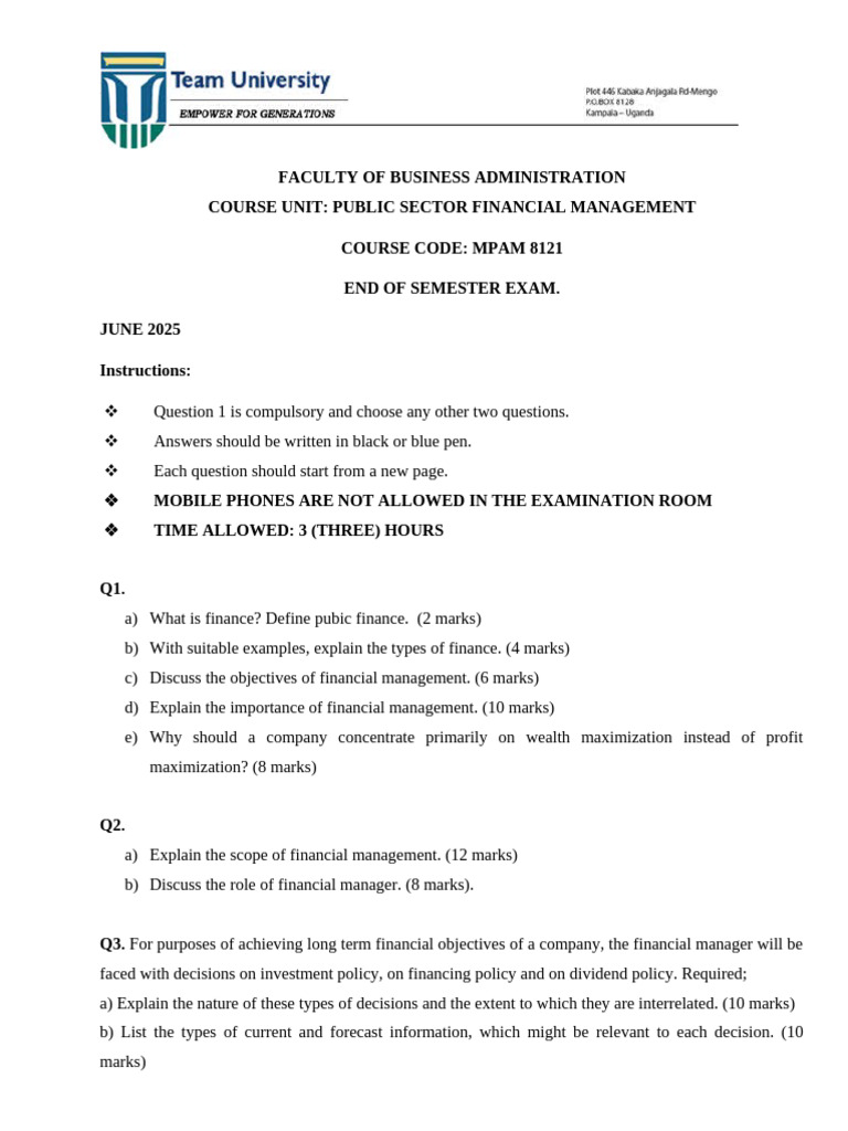 Public Sector Financial Management | PDF | Net Present Value | Business