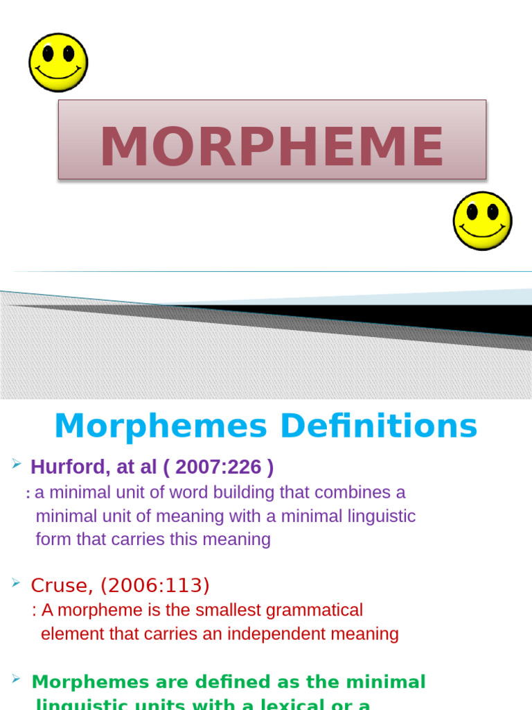 Understanding Morphemes: Types and Functions | PDF | Word | Part Of Speech