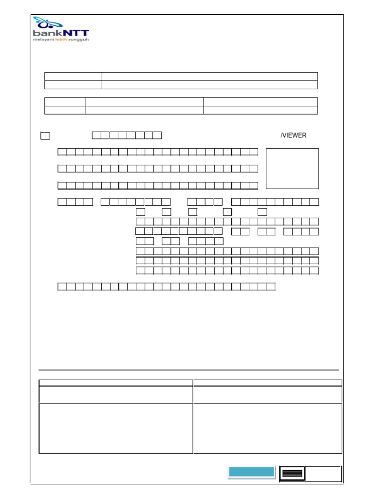 Form Perubahan User CMS Bank NTT | PDF