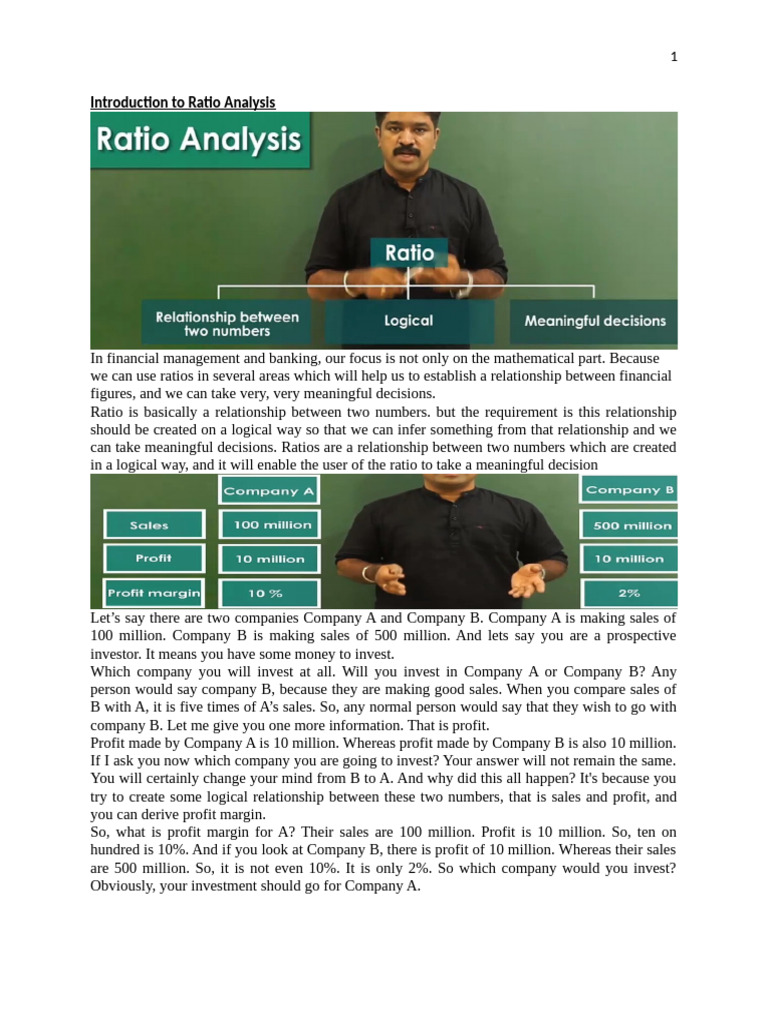 Financial Ratio Analysis | PDF | Capital Structure | Inventory
