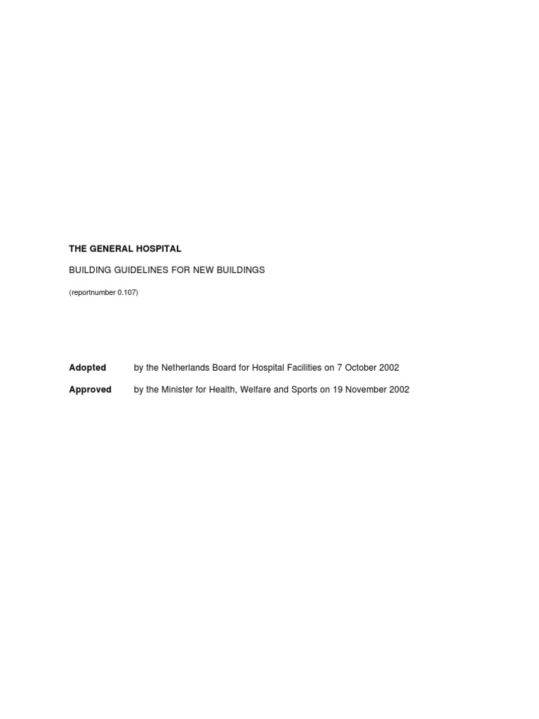 Hospital Design Guidelines | PDF | Hospital | Patient