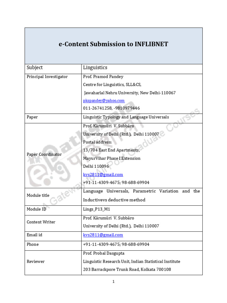 1535431560lings P13 M1-eText | PDF | Hypothesis | Linguistic Typology