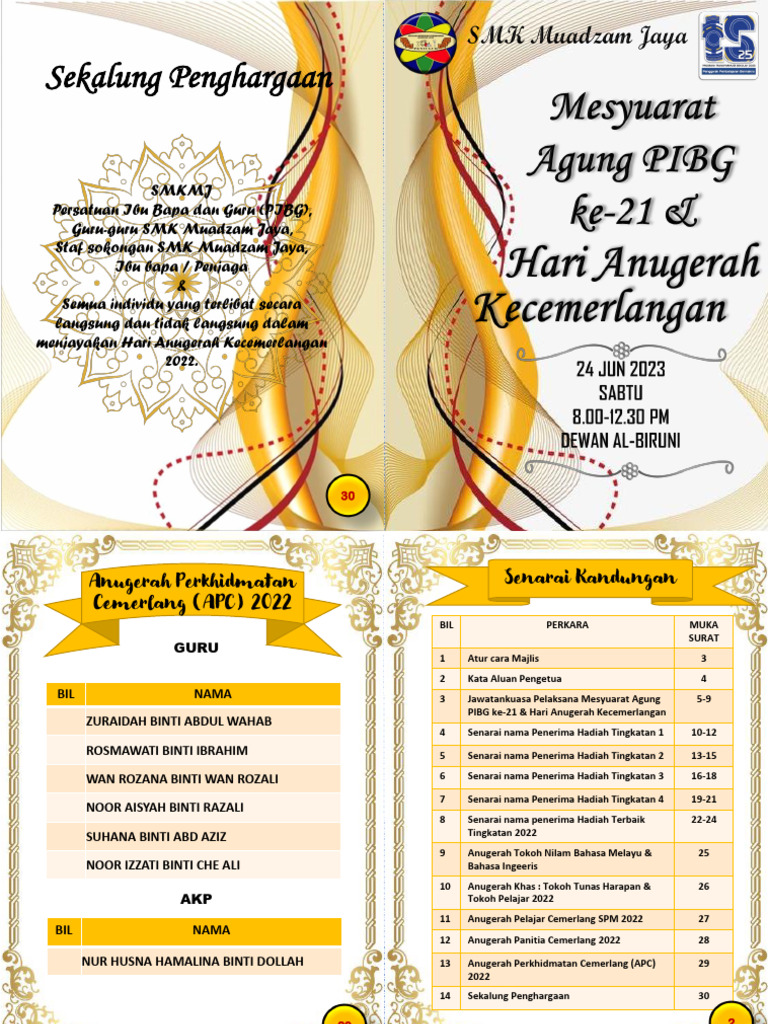 Buku Program Vip Tetamu | PDF