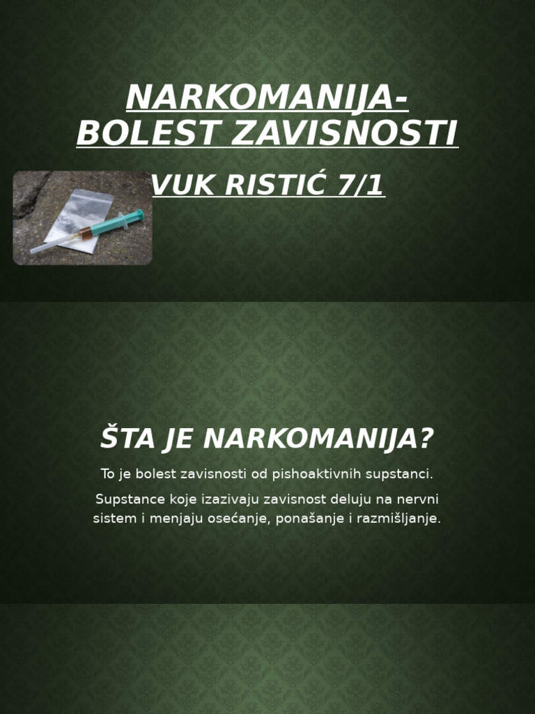 Narkomanija | PDF