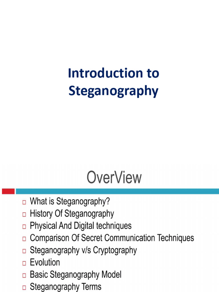 Steganography | PDF