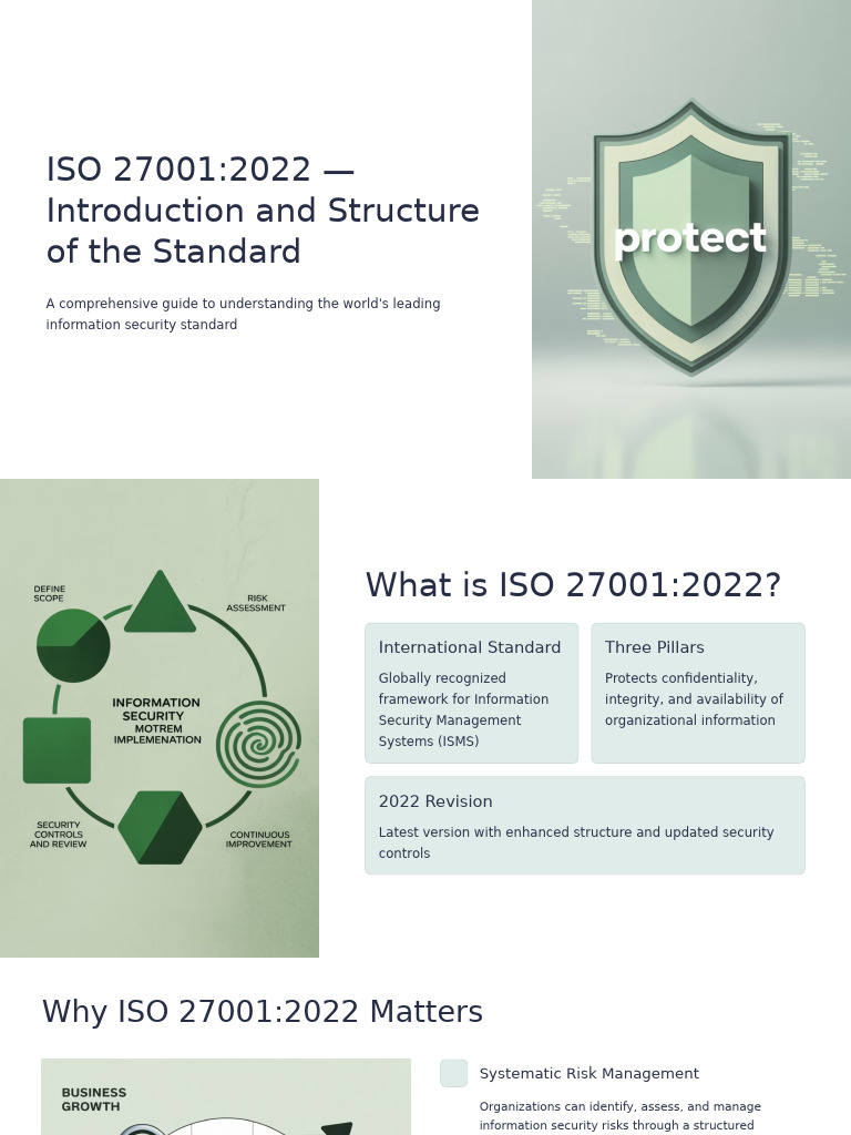 ISO 27001:2022 Overview and Structure | PDF | Information Security ...