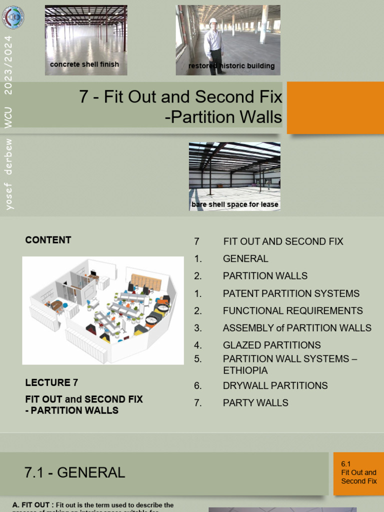 BMC - 7 - Fit Out and Second Fix - Partition Walls973 | PDF | Wall ...