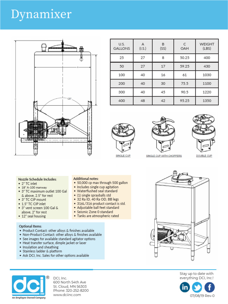 Tank Cut Sheet Dynamixer | PDF | Mechanical Engineering