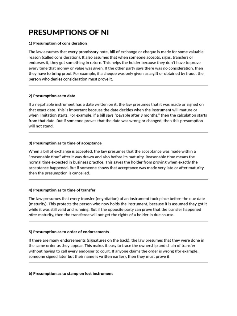 Negotiable Instrument Act 1881 | PDF | Negotiable Instrument | Private Law