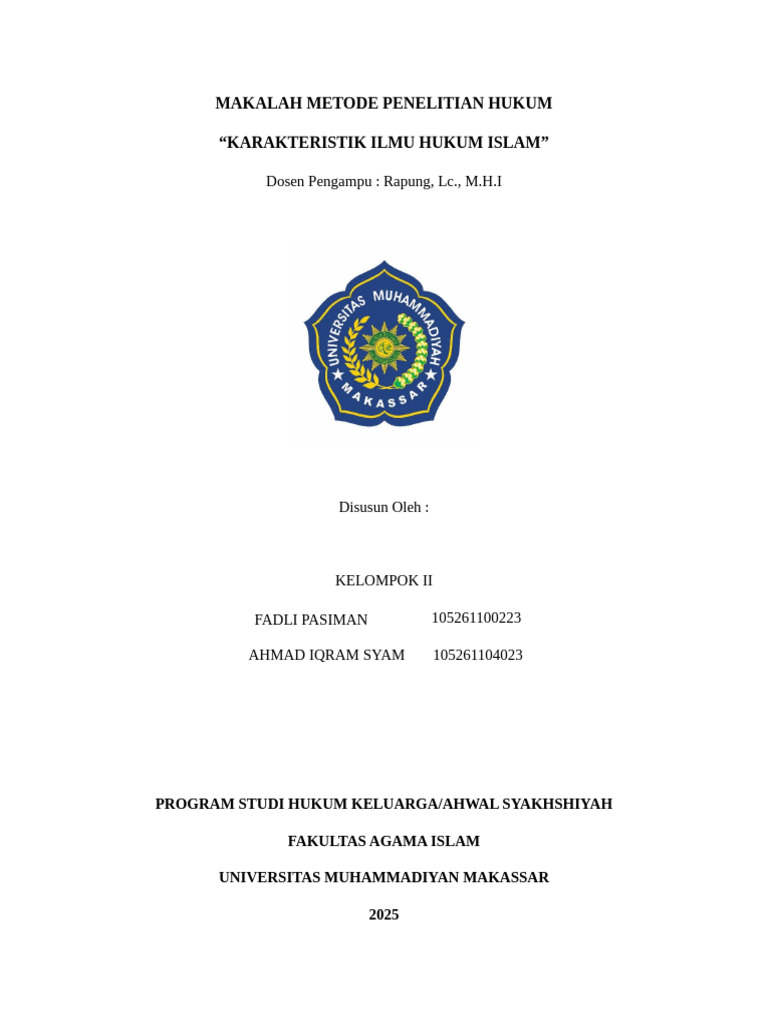 Sampul Makalah | PDF
