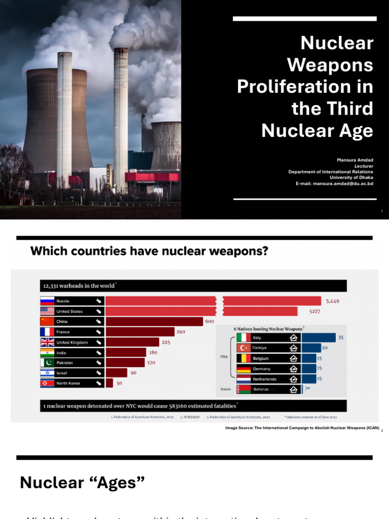 Third Nuclear Age: Proliferation Insights | PDF | Deterrence Theory ...