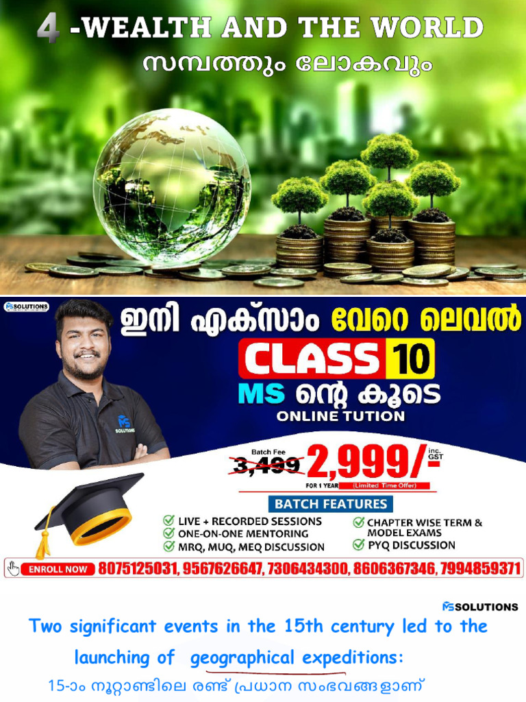 SSLC History Chapter 4 Part 1 Live Nots | PDF