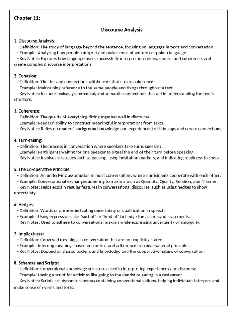 11 Discourse Analysis | PDF | Second Language Acquisition | Sign Language