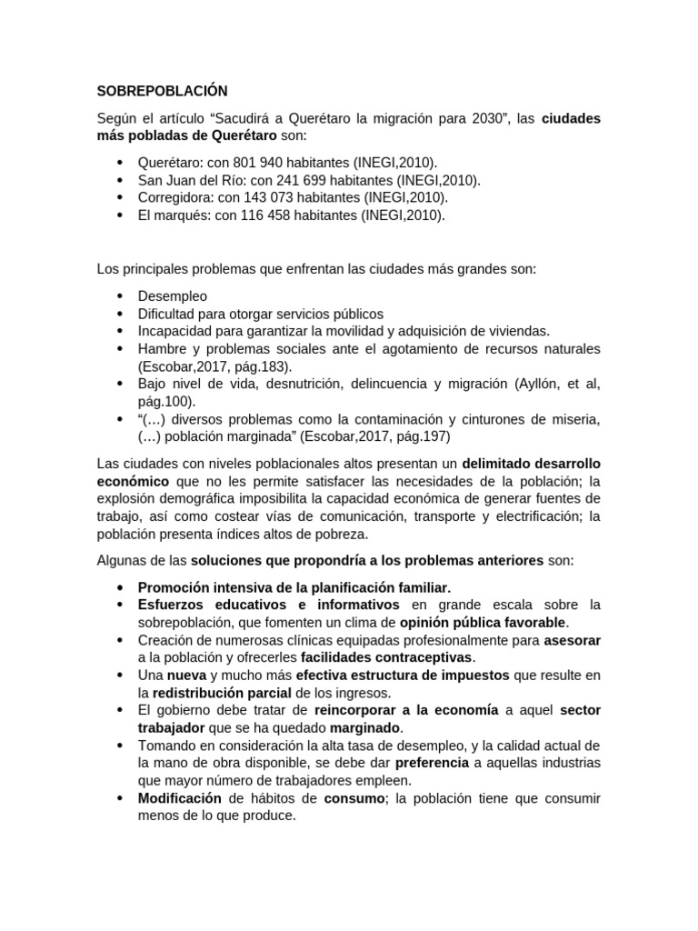SOBREPOBLACIÓN | PDF | Migración humana | Sobrepoblación humana
