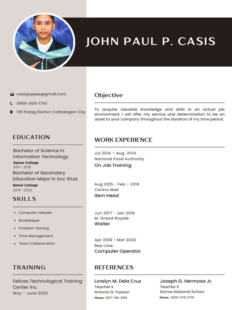 John Paul Casis Resume | PDF