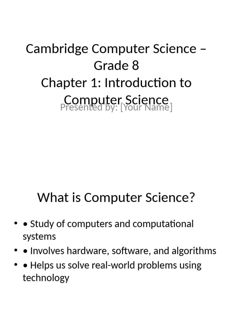 Grade8 CS Chapter1 Diagrams | PDF