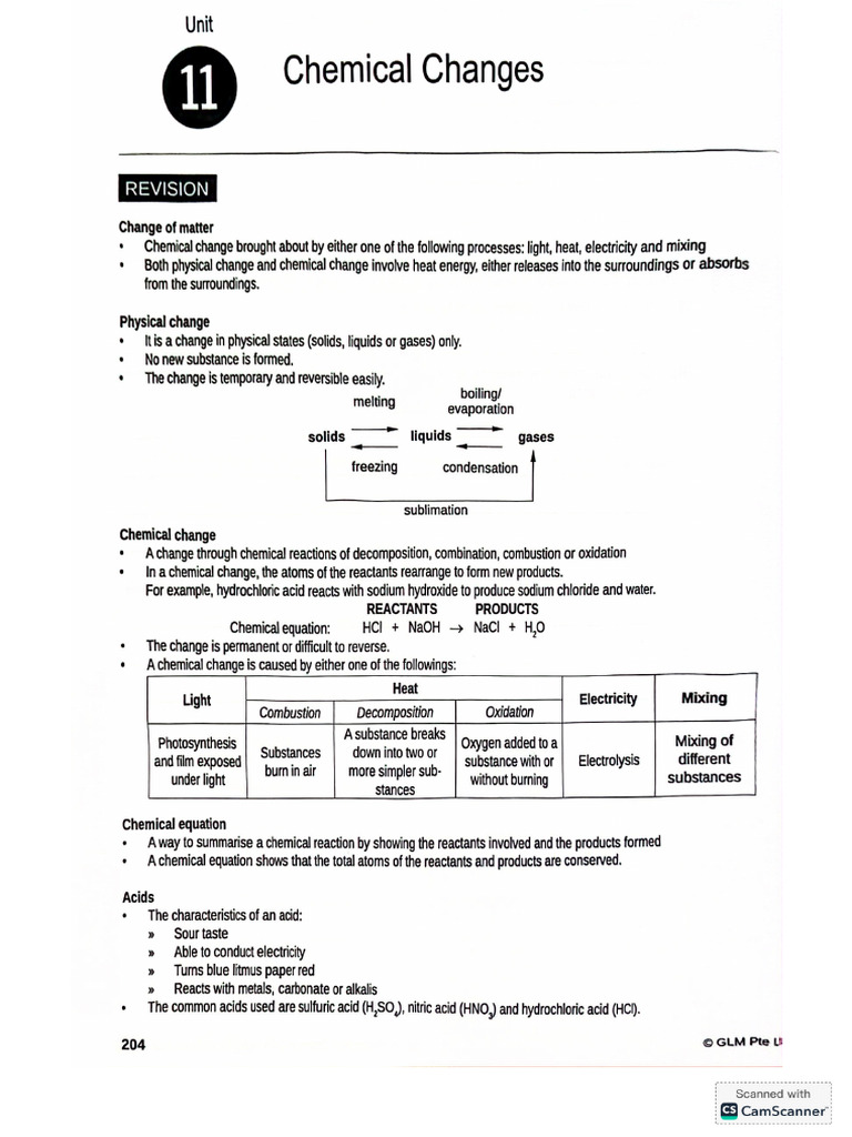 Chemical Change | PDF