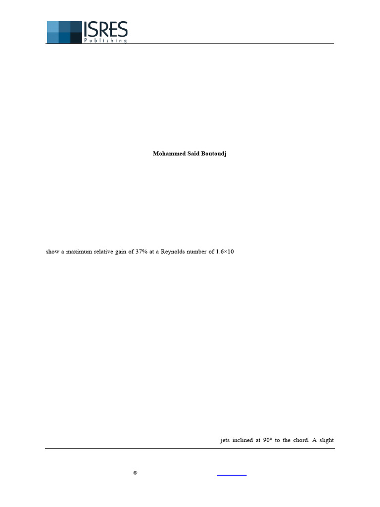 Micro-Jet Flow Control on NACA 4412 Wing | PDF | Airfoil | Lift (Force)