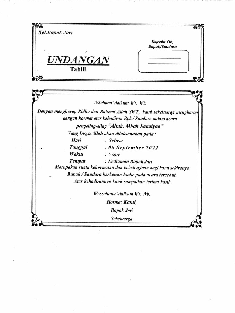 Undangan | PDF