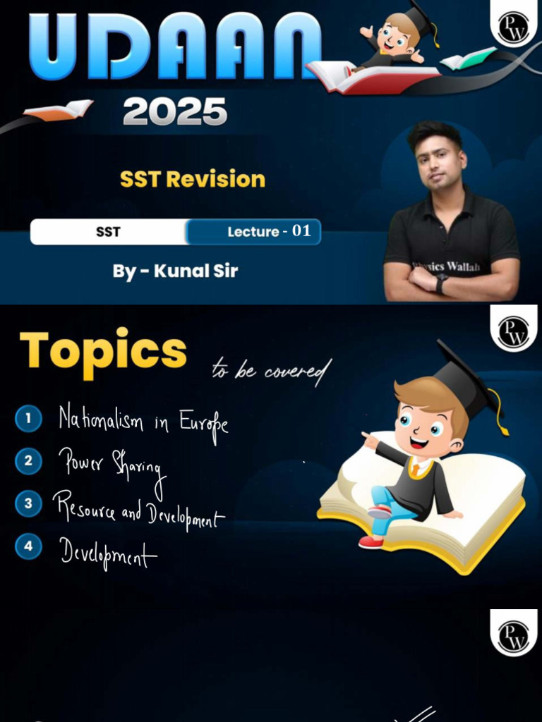 Revision 01 - Class Notes - Udaan 2025 | PDF
