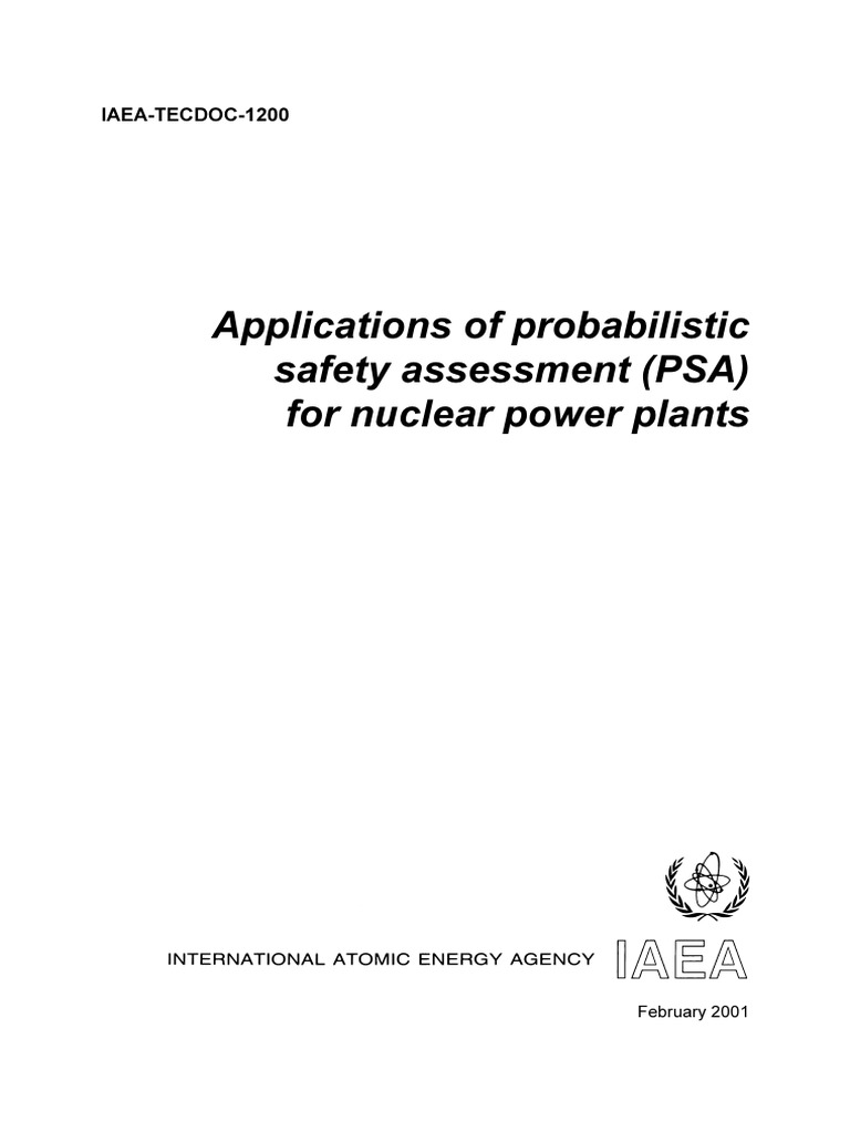 Applications of Probabilistic Safety Assement (PSA) For Nuclear Power ...