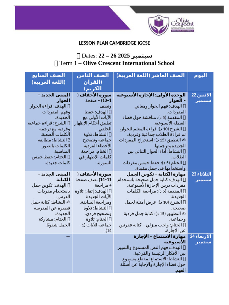 ? Week 3 Lesson Plan - Salman | PDF
