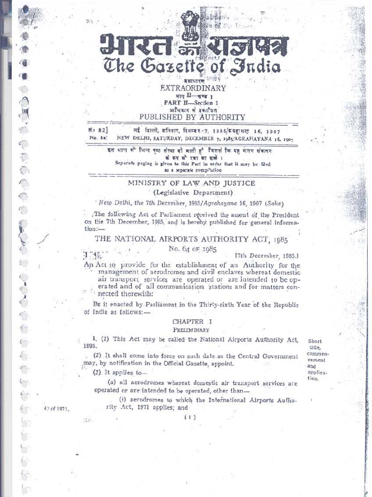 Naa Act 1985 | PDF