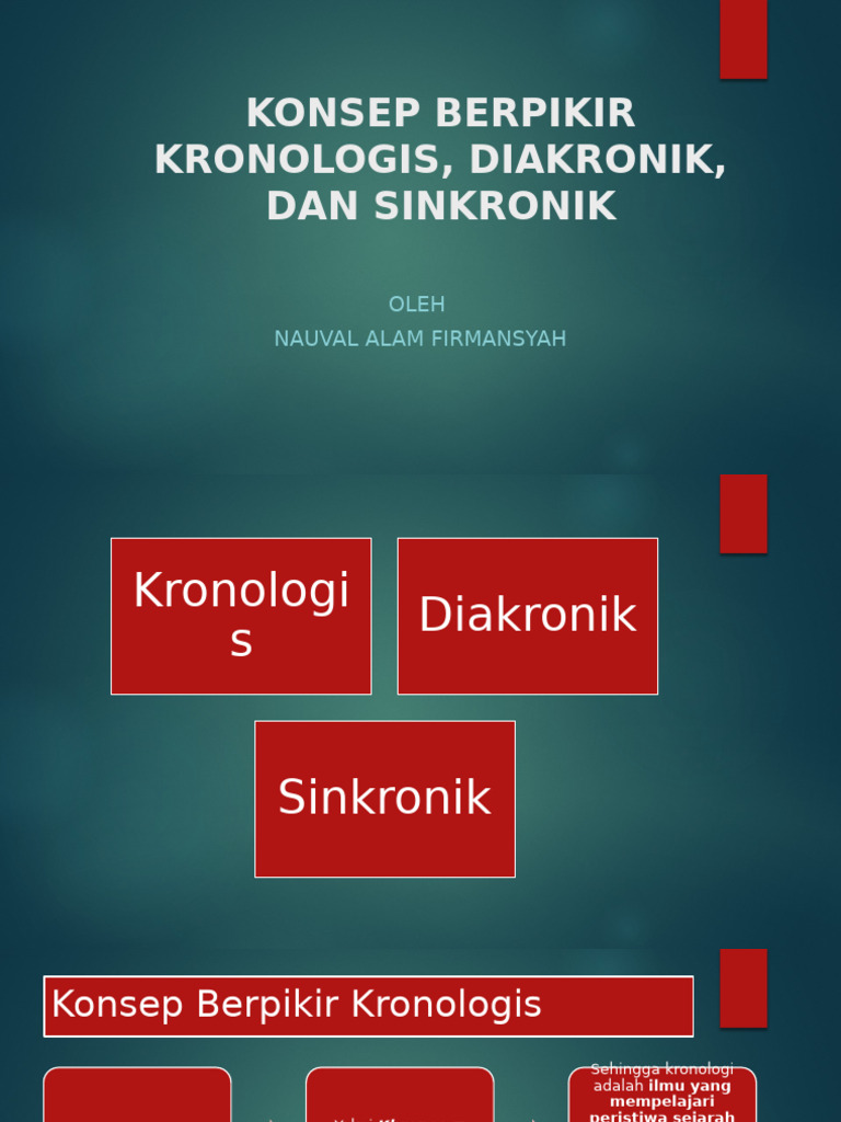 Berpikir Kronologis, Diakronik, Sinkronik | PDF