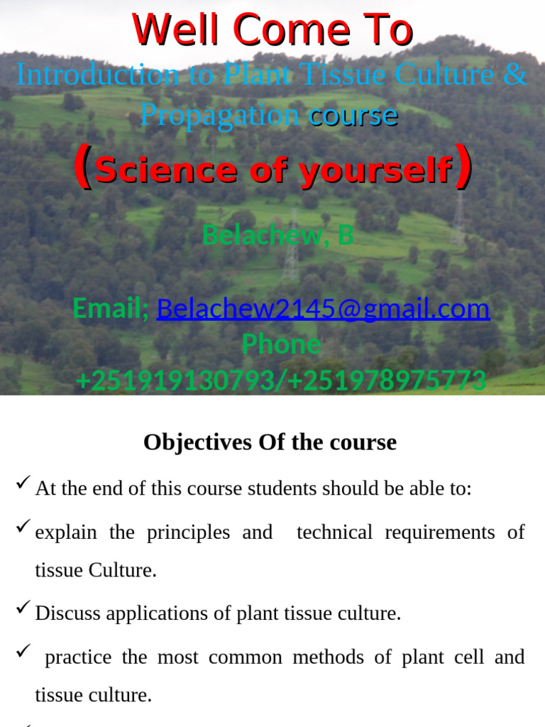 Plant Tissue Culture and Propagation Course | PDF | Auxin | Plant Hormone