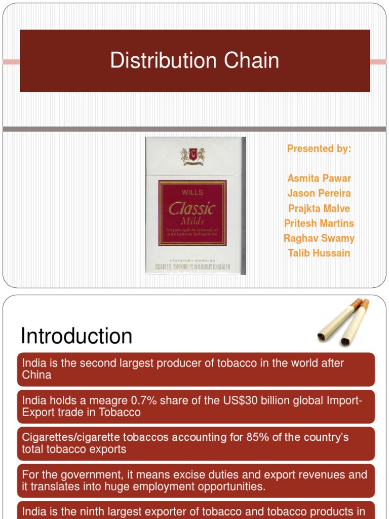 Distribution Chain ITC Cigarettes | PDF | Cigarette | Tobacco