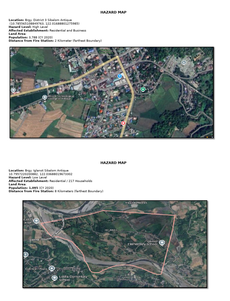 Hazard Map Olp 2025 | PDF