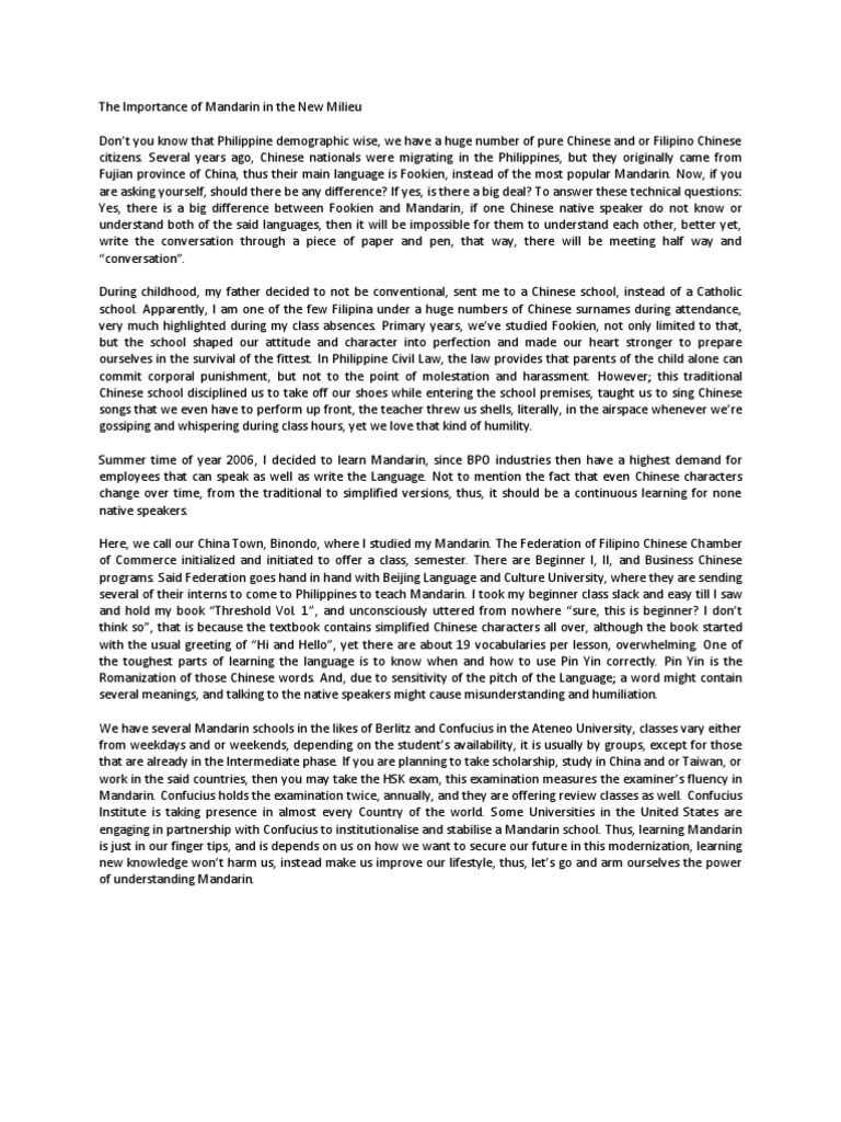 Mandarin 101 | PDF | Standard Chinese | China