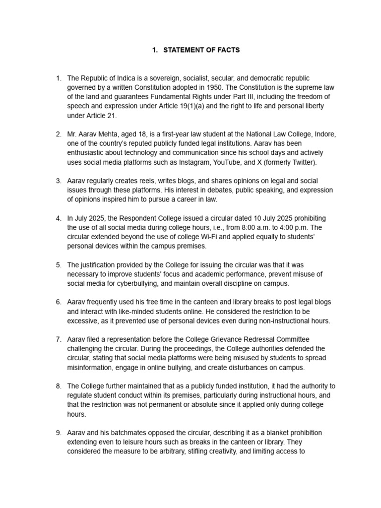 Statement of Facts - Appellant | PDF | Government | Justice