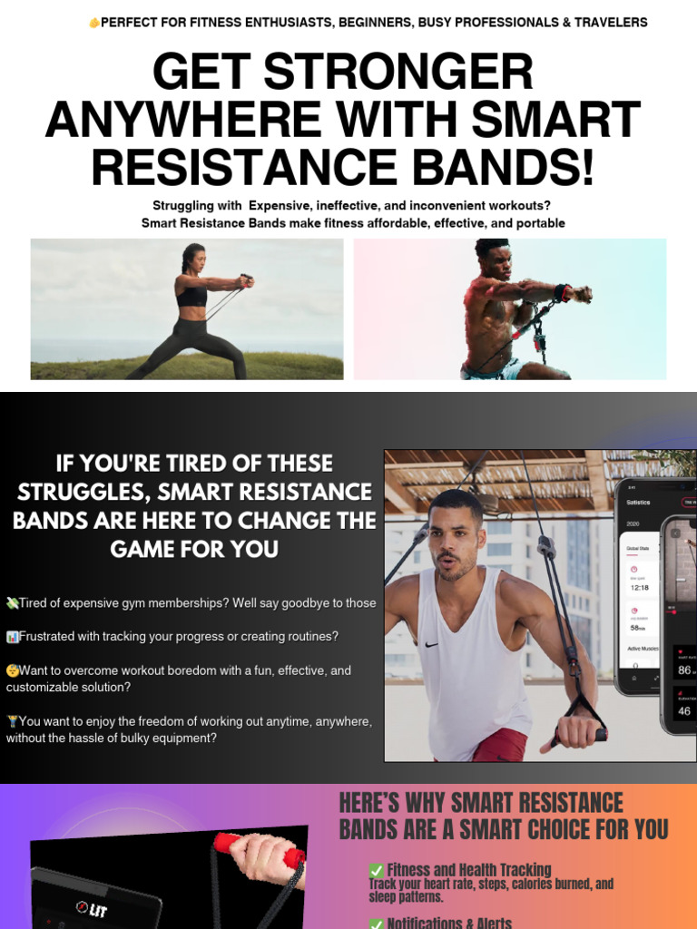 Smart Resistance Band Landing Page | PDF