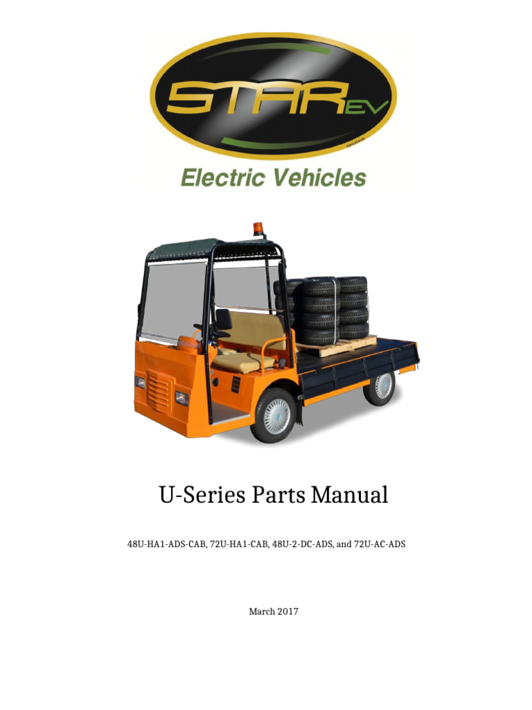 U-Series Parts Manual Overview | PDF | Axle | Steering