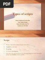8 Types of Scripts Explained | PDF | Screenplay | Documentary Film