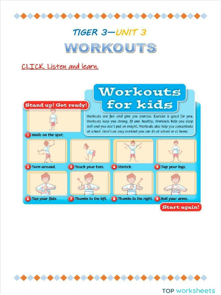Workouts Tiger 3 Unit 3 | PDF