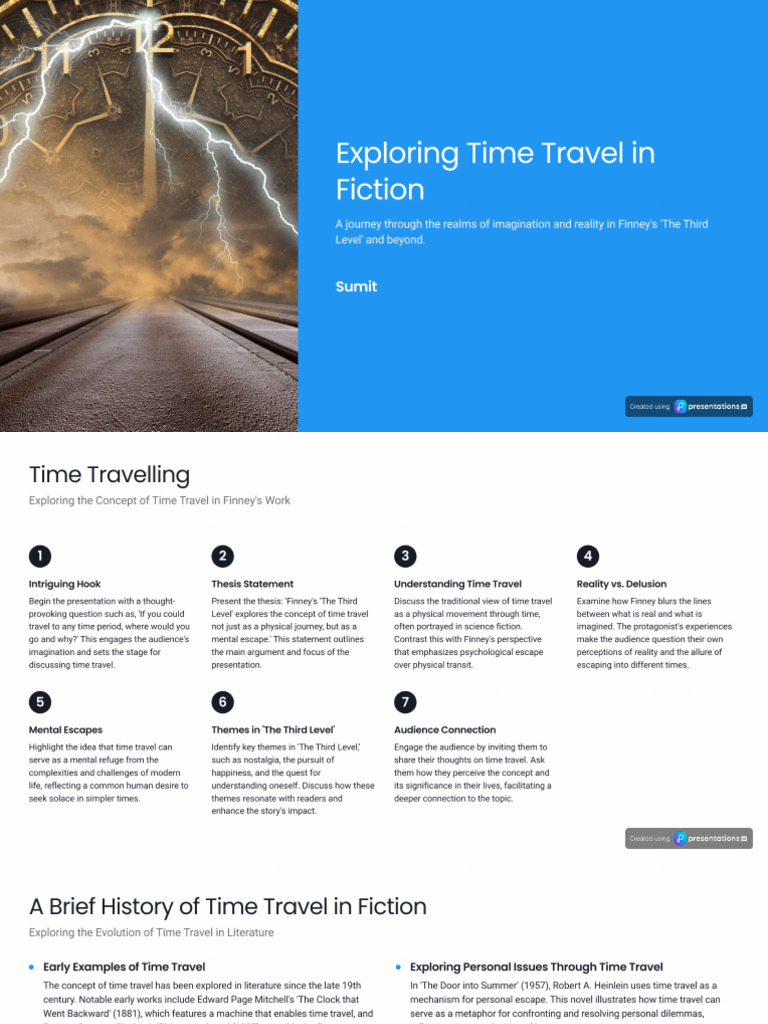 Exploring Time Travel in Fiction | PDF