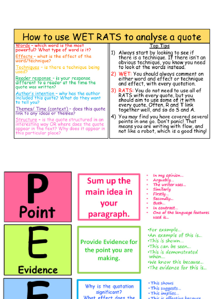 Pee and Essay Scaffolds | PDF