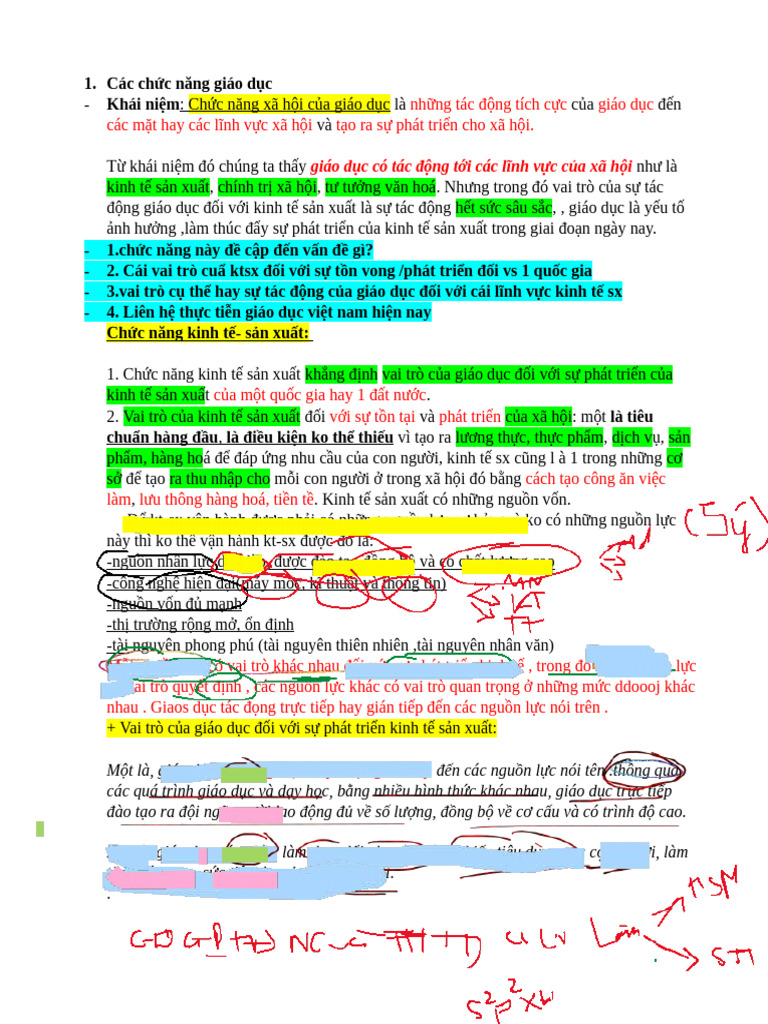 Các CH C Năng Giáo D C | PDF