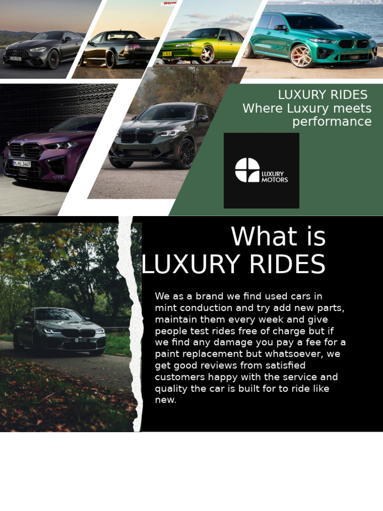 Luxury Rides (Autosaved) | PDF