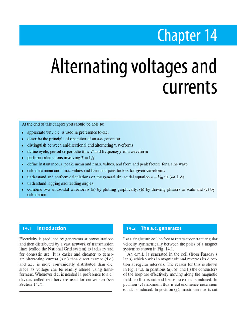 Alternating Voltages and Current | PDF | Root Mean Square | Alternating Current