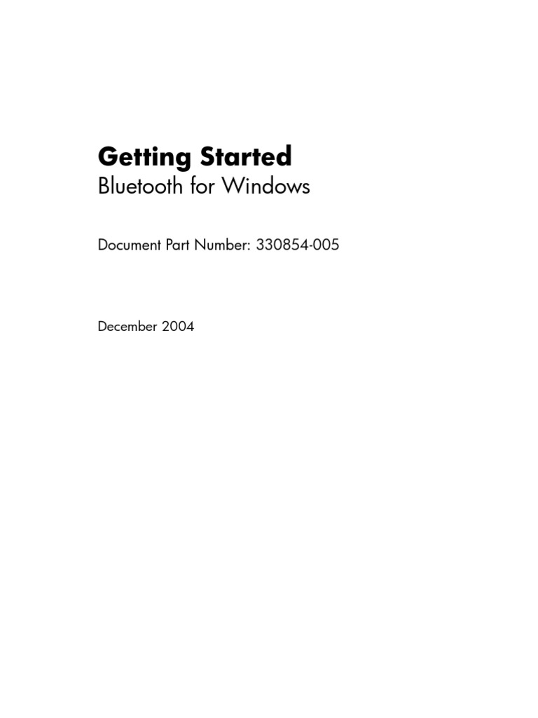 Bluetooth Getting Started | PDF | Bluetooth | Computer File