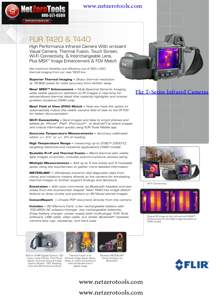 FLIR T440 Professional Grade IR Infrared Camera / Thermal Imager | PDF ...