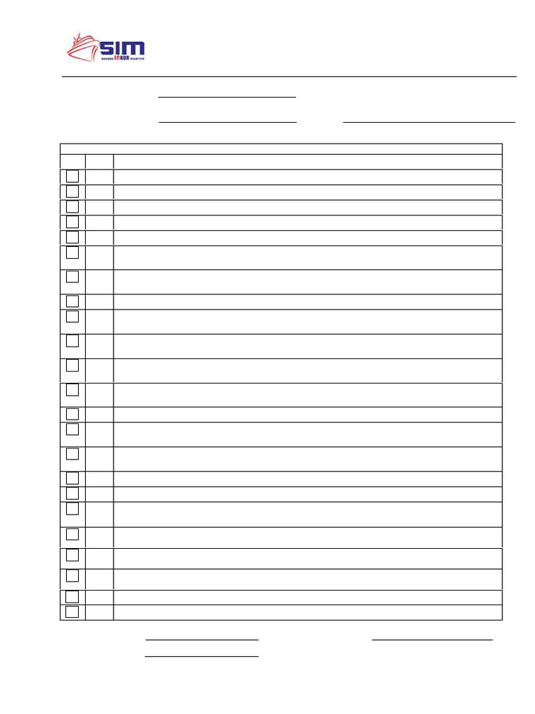 Passage Plan Appraisal Checklist | PDF | Watercraft | Navigation