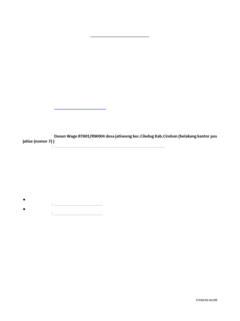 Form Pengajuan Klaim JNE | PDF